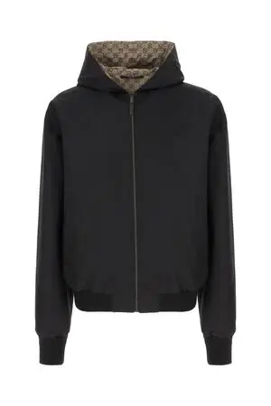 Gucci Reversible Hooded Bomber Jacket - Multicolor