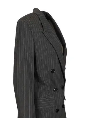 Isabel Marant Étoile Double-breasted Pinstriped Blazer - Gray