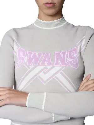 Off-White Cropped Sweater - Gray