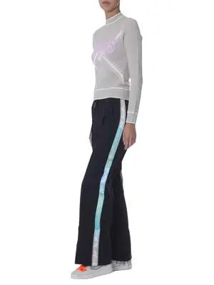 Off-White Cropped Sweater - Gray