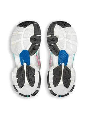 Balenciaga Mesh And Nylon Worn-out Effect Runner Sneakers