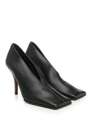 Alaïa Square Leather Pumps - Black