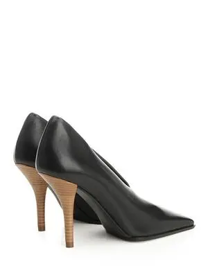 Alaïa Square Leather Pumps - Black