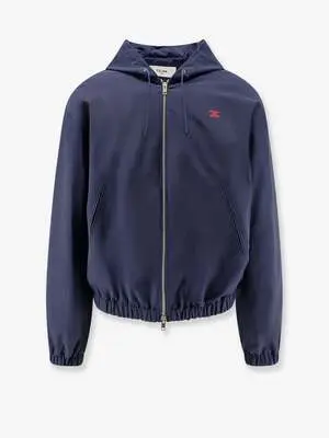 Celine Cotton Blend Hooded Jacket - Multicolor