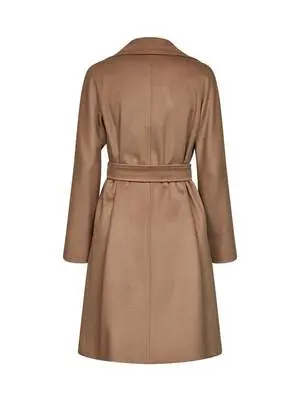 Max Mara Camel Mstdravenna Belted Wrap Coat