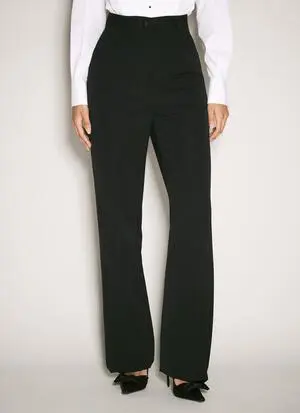 Dolce & Gabbana Wool Gabardine Tuxedo Pants - Black