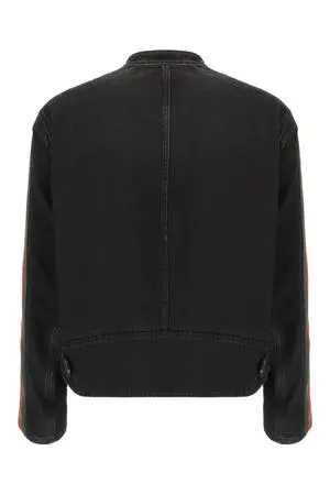 Gucci Zip-up Denim Jacket - Multicolor