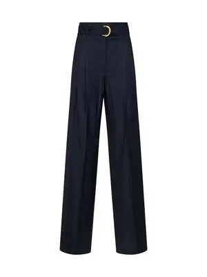 Max Mara Blue High-waisted Mstserio Trousers