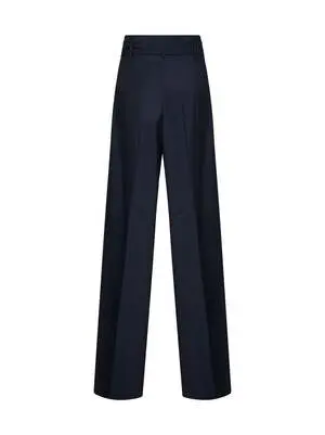 Max Mara Blue High-waisted Mstserio Trousers