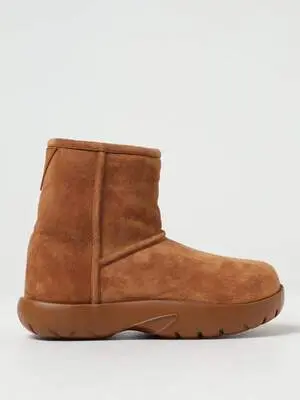 Bottega Veneta Snap Ankle Boots In Suede - Brown
