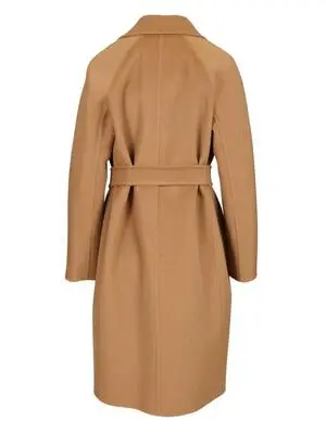 Max Mara Cashmere Wrap Coat - Cream