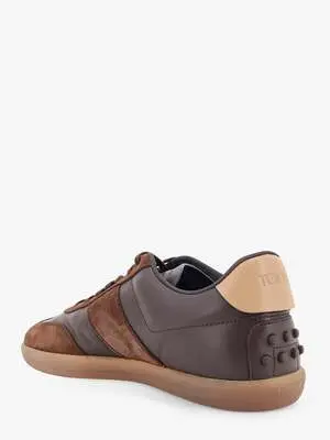 TOD'S Allacciata Cassetta Leather And Suede Sneakers