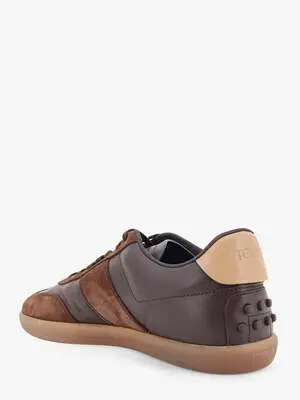 TOD'S Allacciata Cassetta Leather And Suede Sneakers - Multicolor