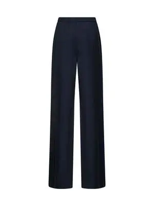 Max Mara Blue Mstcrisma Wide-leg Trousers