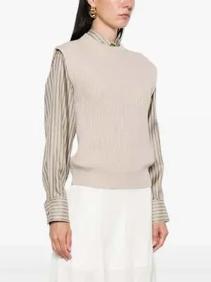 Brunello Cucinelli Wool Knitted Vest - Multicolor