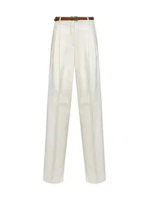 Max Mara Mstadunco Fluid Belted Trousers - Multicolor
