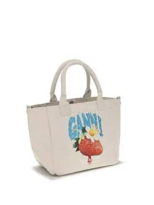 GANNI Easy Shoulder Bag - Cream