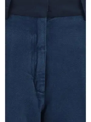 FORTE_FORTE Cotton Chino Trousers - Blue