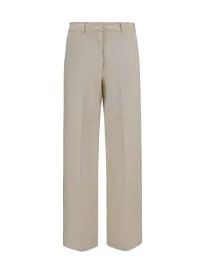 FORTE_FORTE Cotton Chino Pants - Cream