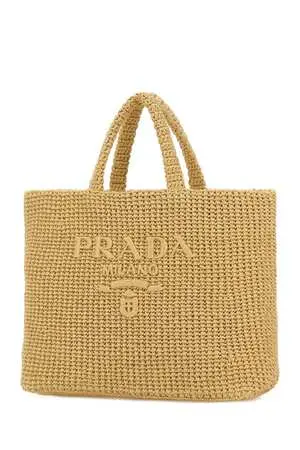 Prada Raffia Shopping Bag