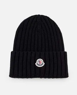 Moncler Logo Beanie Hat - Multicolor