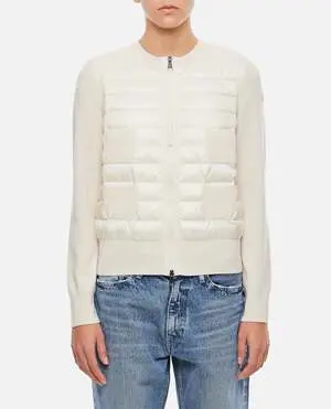 Moncler Zip-up Wool Cardigan