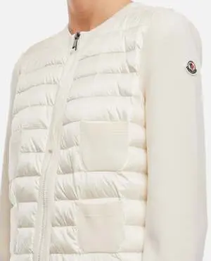 Moncler Zip-up Wool Cardigan