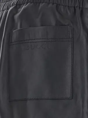Gucci Leather Bermuda Shorts - Multicolor