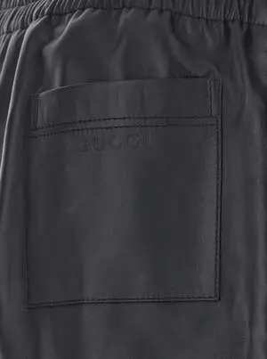 Gucci Leather Bermuda Shorts - Multicolor