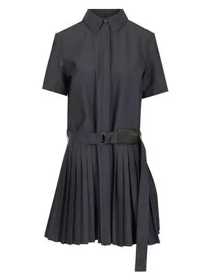 Loewe Pleated Shirt Dress - Blue