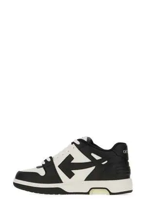 Off-White Leather Sneakers - Multicolor