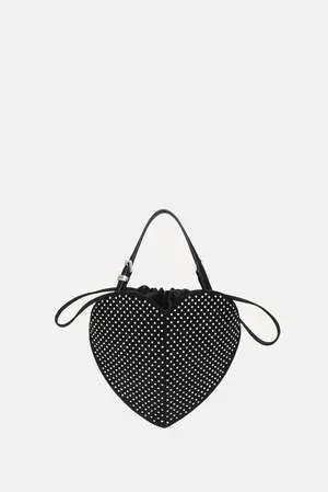 ROTATE BY BIRGER CHRISTENSEN Rhinestone Heart Bag - Multicolor