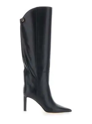 JIMMY CHOO Alizze Leather Stiletto Heel Boots - Multicolor