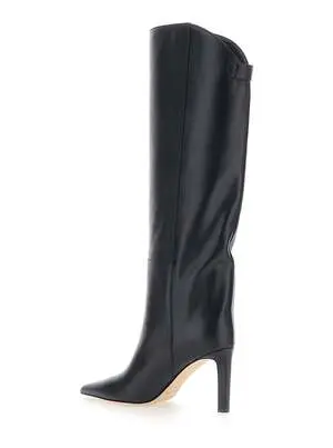 JIMMY CHOO Alizze Leather Stiletto Heel Boots - Multicolor