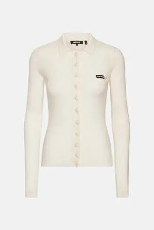 ROTATE BY BIRGER CHRISTENSEN Knitted Polo Top - Multicolor