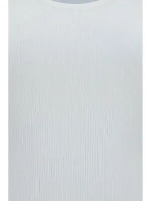 Max Mara Ribbed Jersey Tank Top - White
