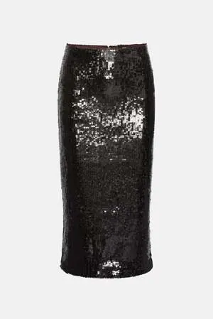 ROTATE BY BIRGER CHRISTENSEN Sequins Pencil Skirt - Multicolor