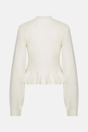 ROTATE BY BIRGER CHRISTENSEN Sculptured Knit Cardigan