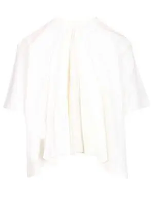 Jacquemus Cotton And Silk T-shirt - White