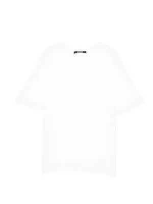 Jacquemus Cotton And Silk T-shirt - White