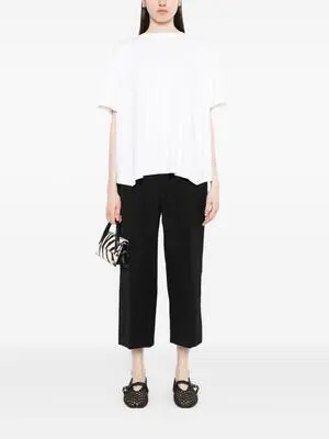 Jacquemus Cotton And Silk T-shirt - White