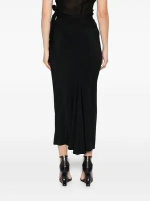 Rick Owens Cotton Blend Midi Skirt
