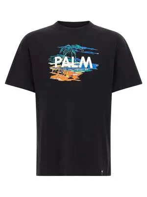 Palm Angels Graphic Print T-shirt - Black