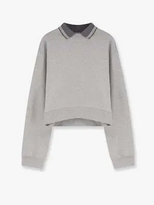 Miu Miu Melange Cotton Sweatshirt