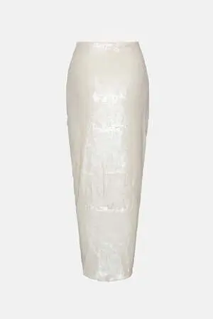 ROTATE BY BIRGER CHRISTENSEN Sequins Knot Skirt