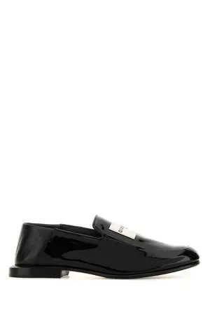 Givenchy Leather Label Loafers - Black