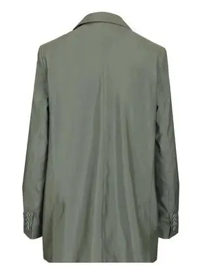 Max Mara Double-breasted Wool And Silk Blazer - Green