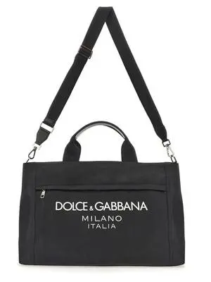 Dolce & Gabbana Nylon Logo Duffle Bag