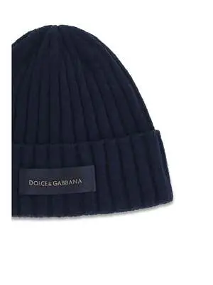 Dolce & Gabbana Ribbed Beanie Hat