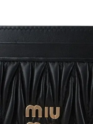 Miu Miu Matelassé Nappa Leather Card Holder